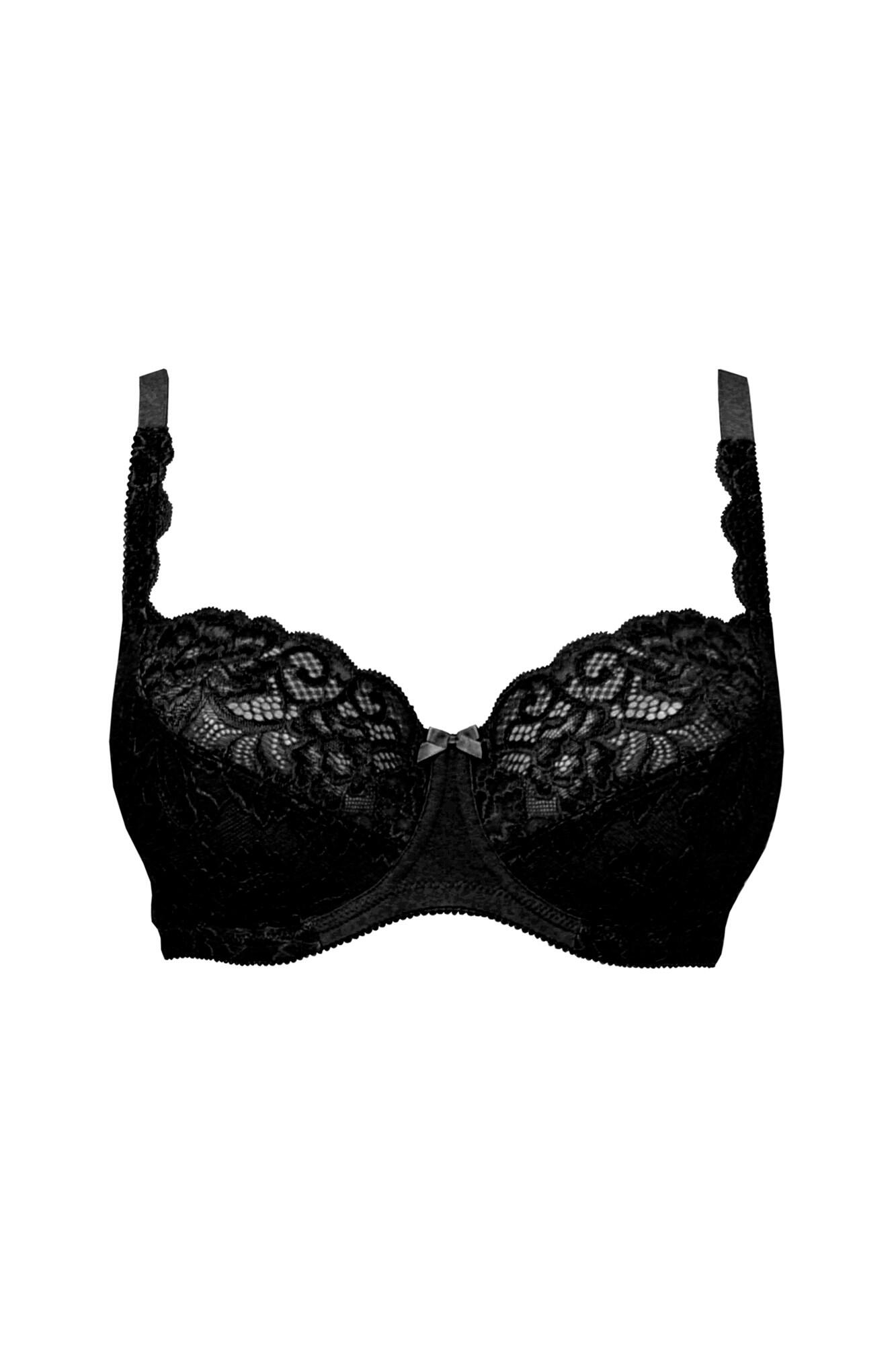 Forever Fiore Full Cup Bra in Black | Pour Moi Clothing