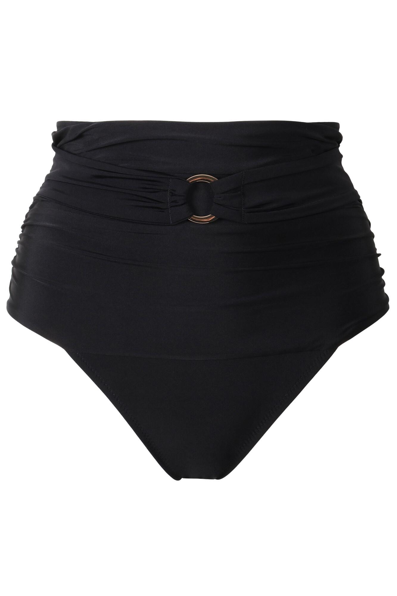 Samoa High-Waist Tummy Control Brief in Black | Pour Moi Clothing