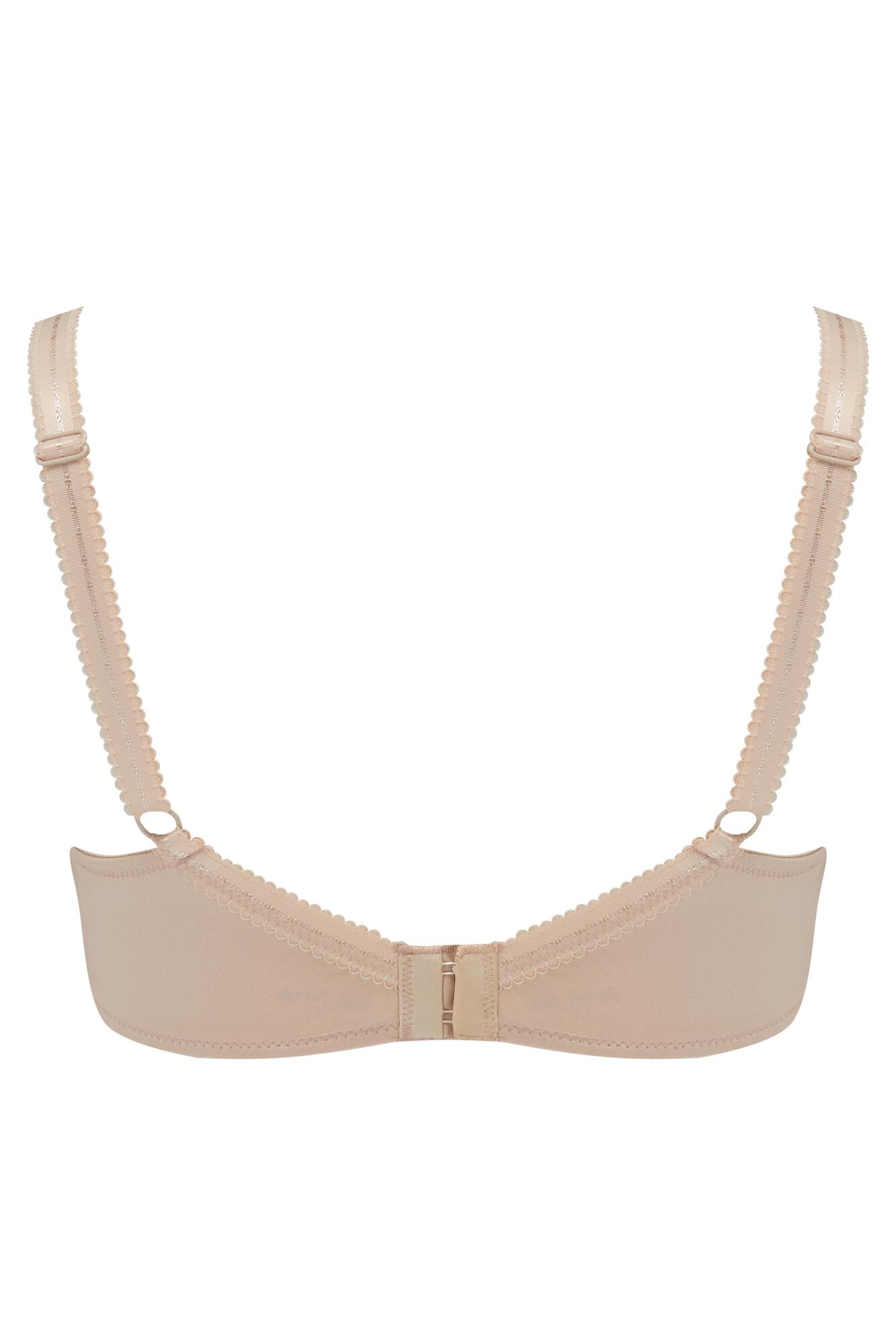 Aura Side Support Underwired Bra D-M in Almond | Pour Moi Clothing
