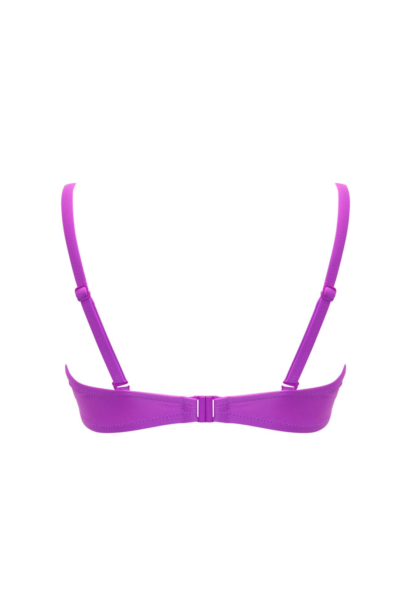 Rosa Cove Padded Underwired Convertible Bikini Top in Ultraviolet ...
