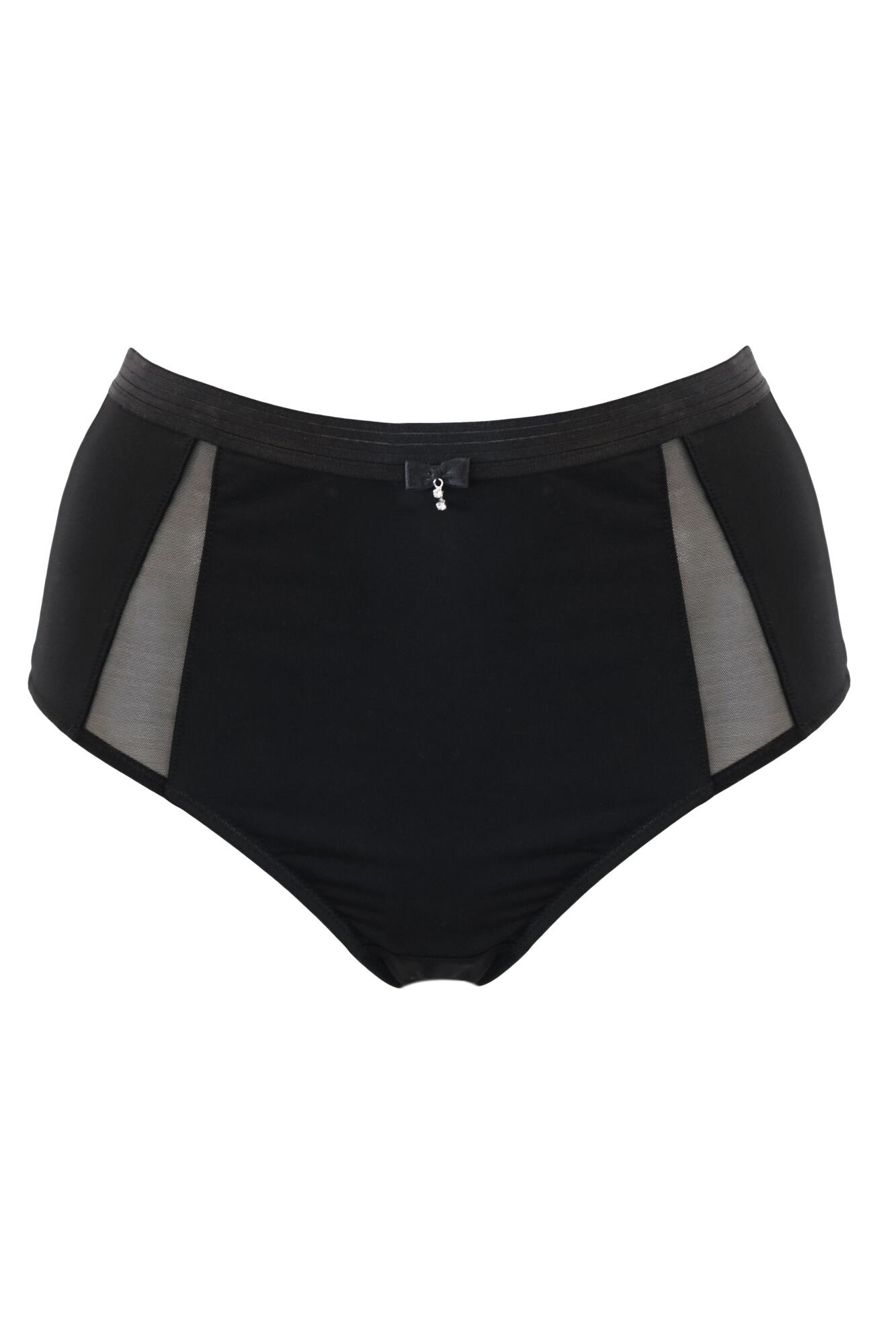 Viva Luxe High Waist Light Control Brief in Black | Pour Moi Clothing