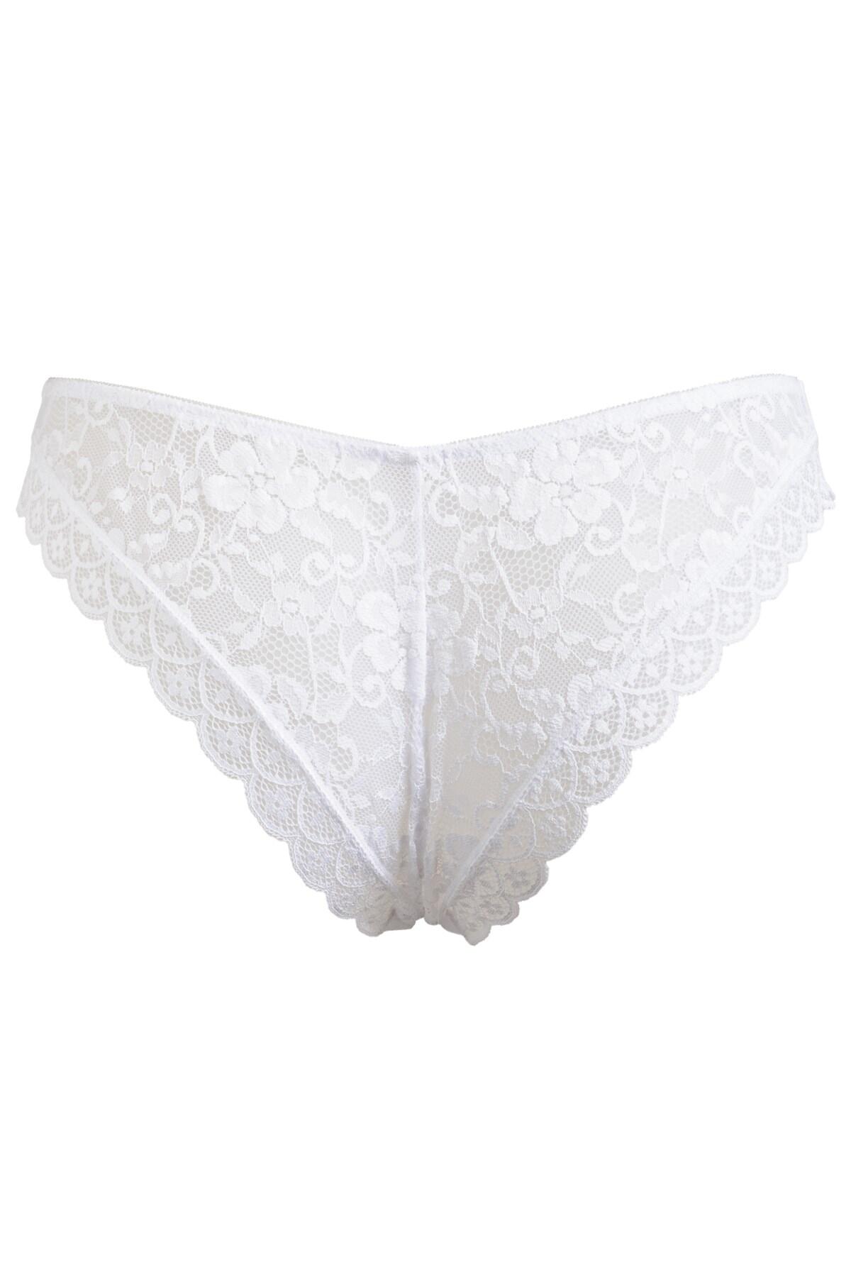 Rebel Brazilian Brief in White | Pour Moi Clothing