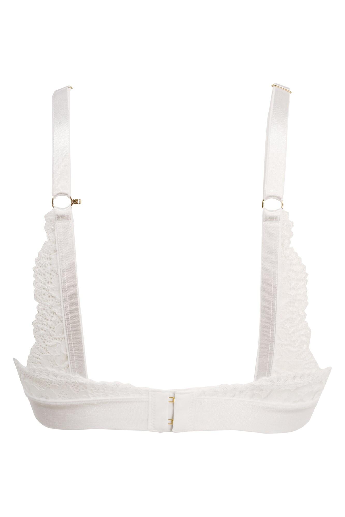 India Removable Padded Soft Triangle Bra in White | Pour Moi Clothing
