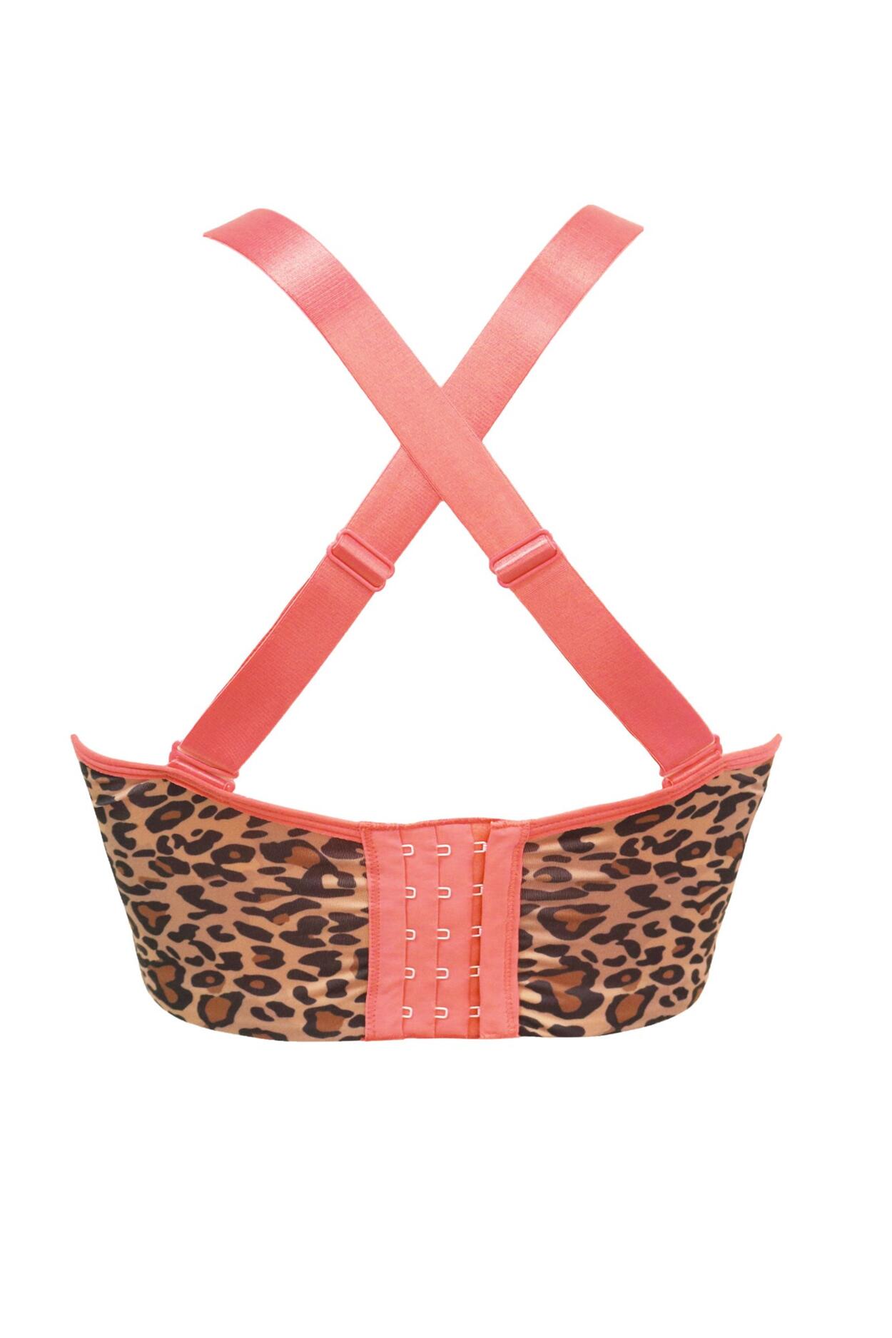 Energy Pulse Longline Underwired Lightly Padded Sports Bra in Leopard ...