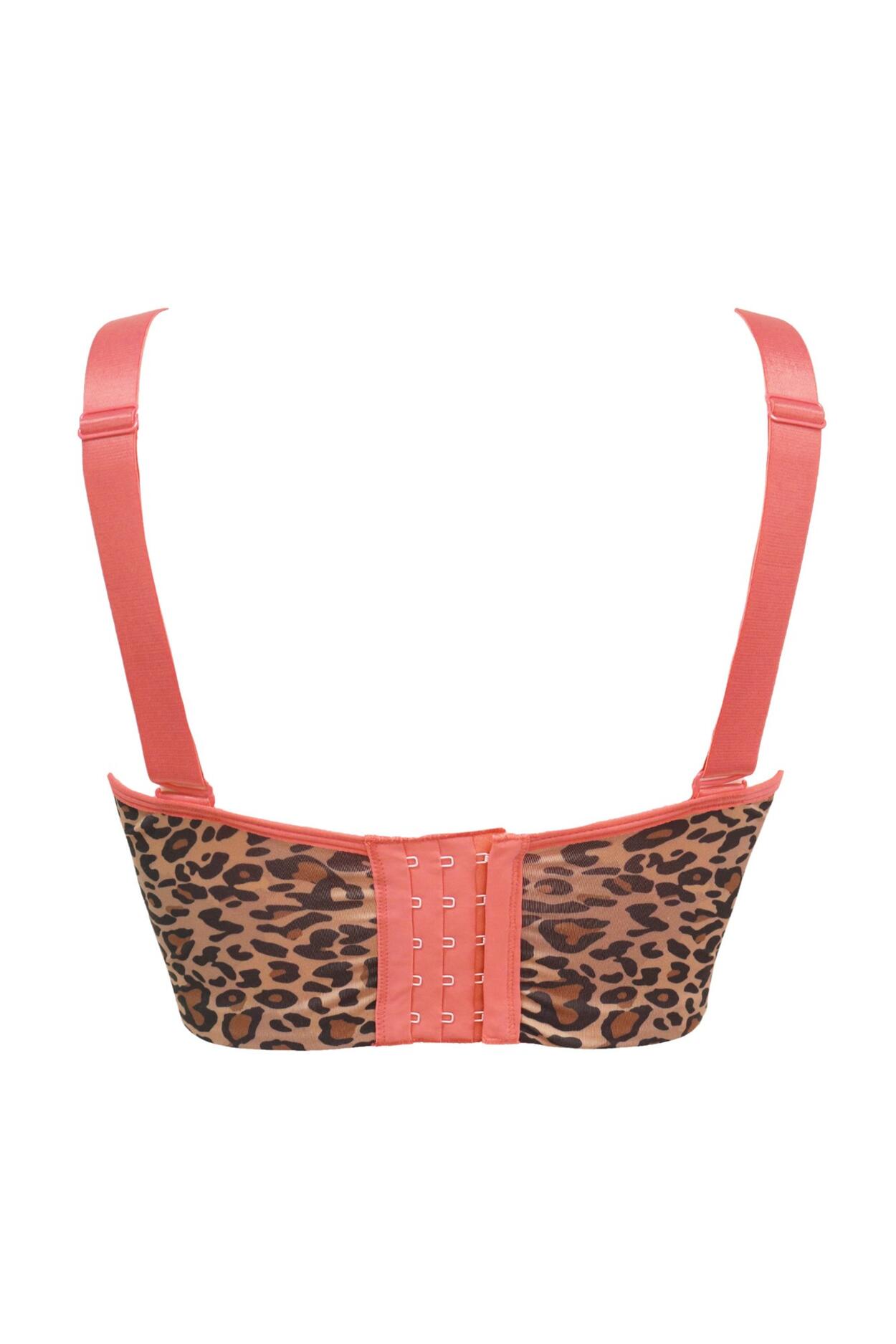 Energy Pulse Longline Underwired Lightly Padded Sports Bra in Leopard ...