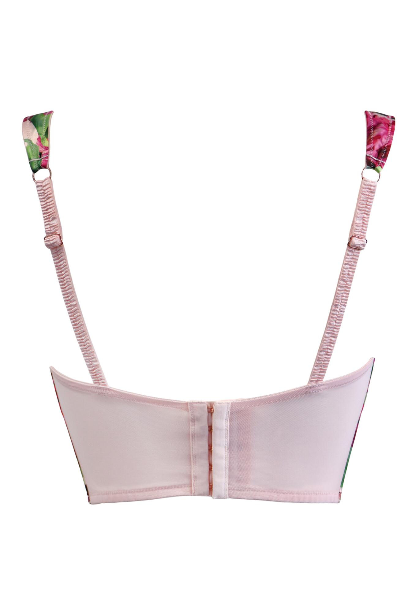 Couture Padded Bustier in Bloom | Pour Moi Clothing