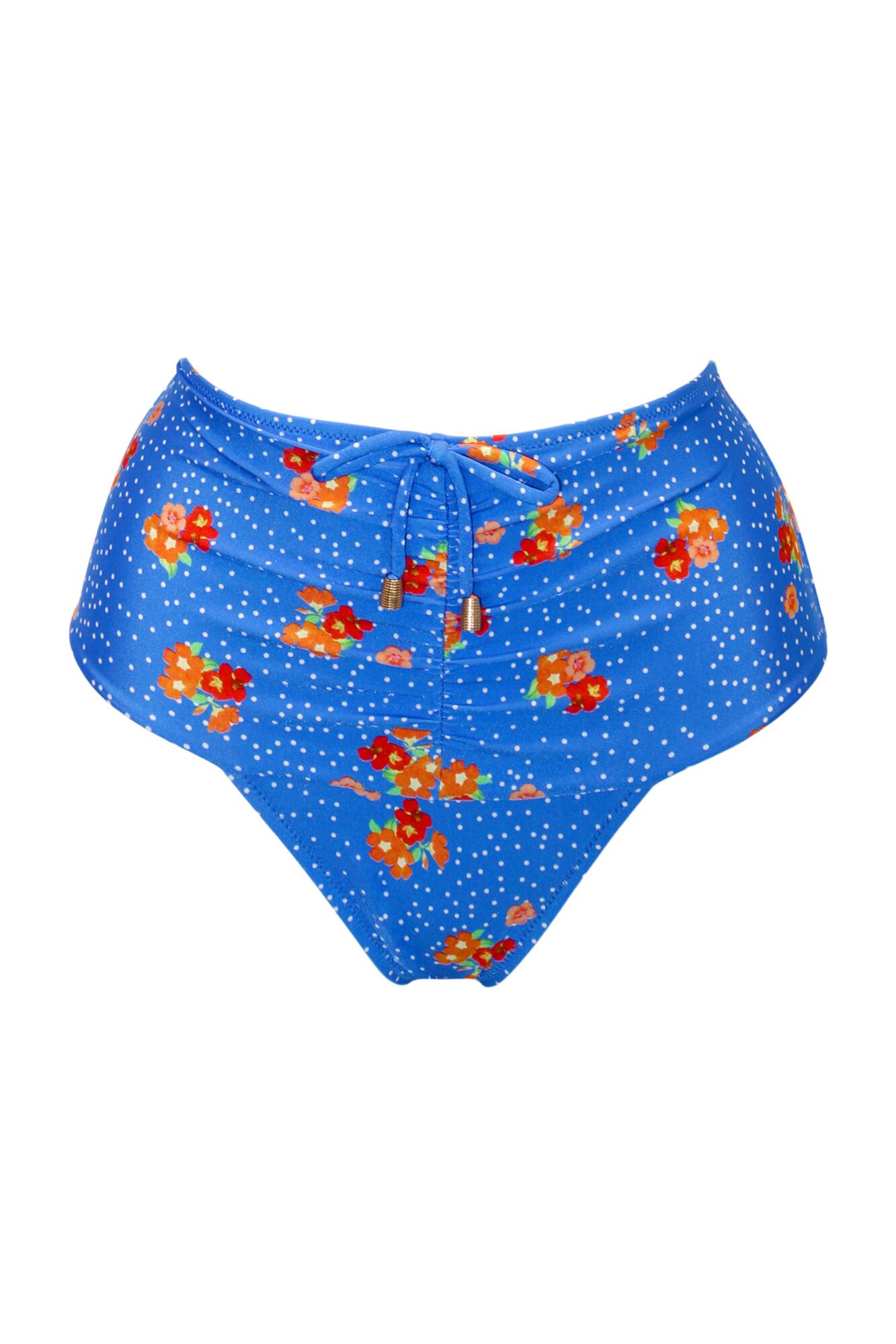 Santa Cruz Super High-Waist Tummy Control Brief in Blue Floral | Pour ...