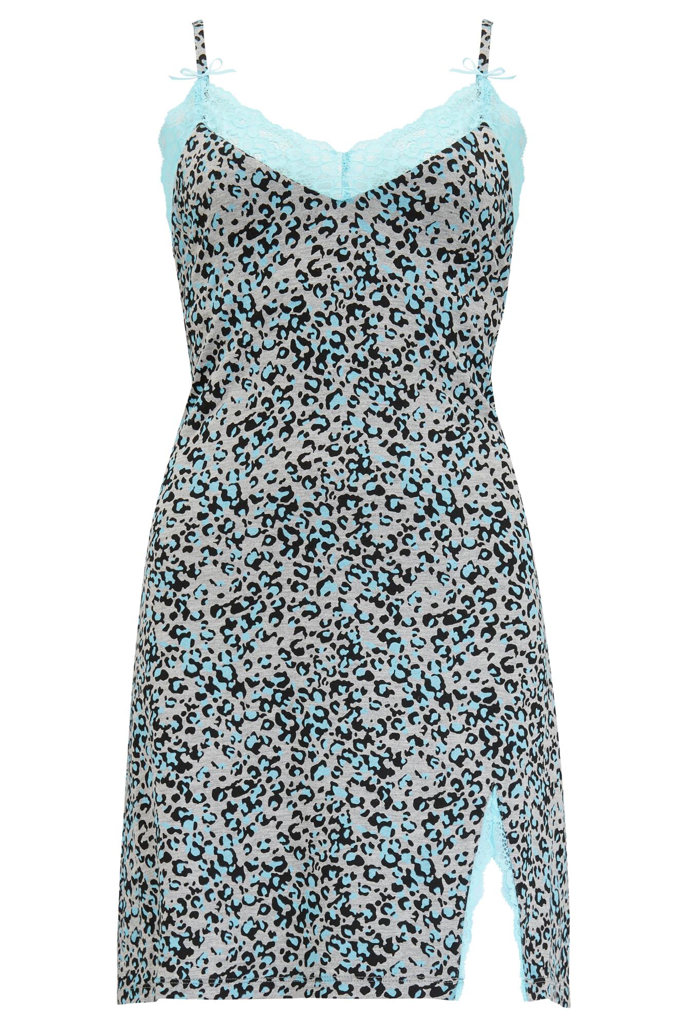 Sofa Loves Lace Hidden Support Soft Jersey Split C in Grey/Blue | Pour ...