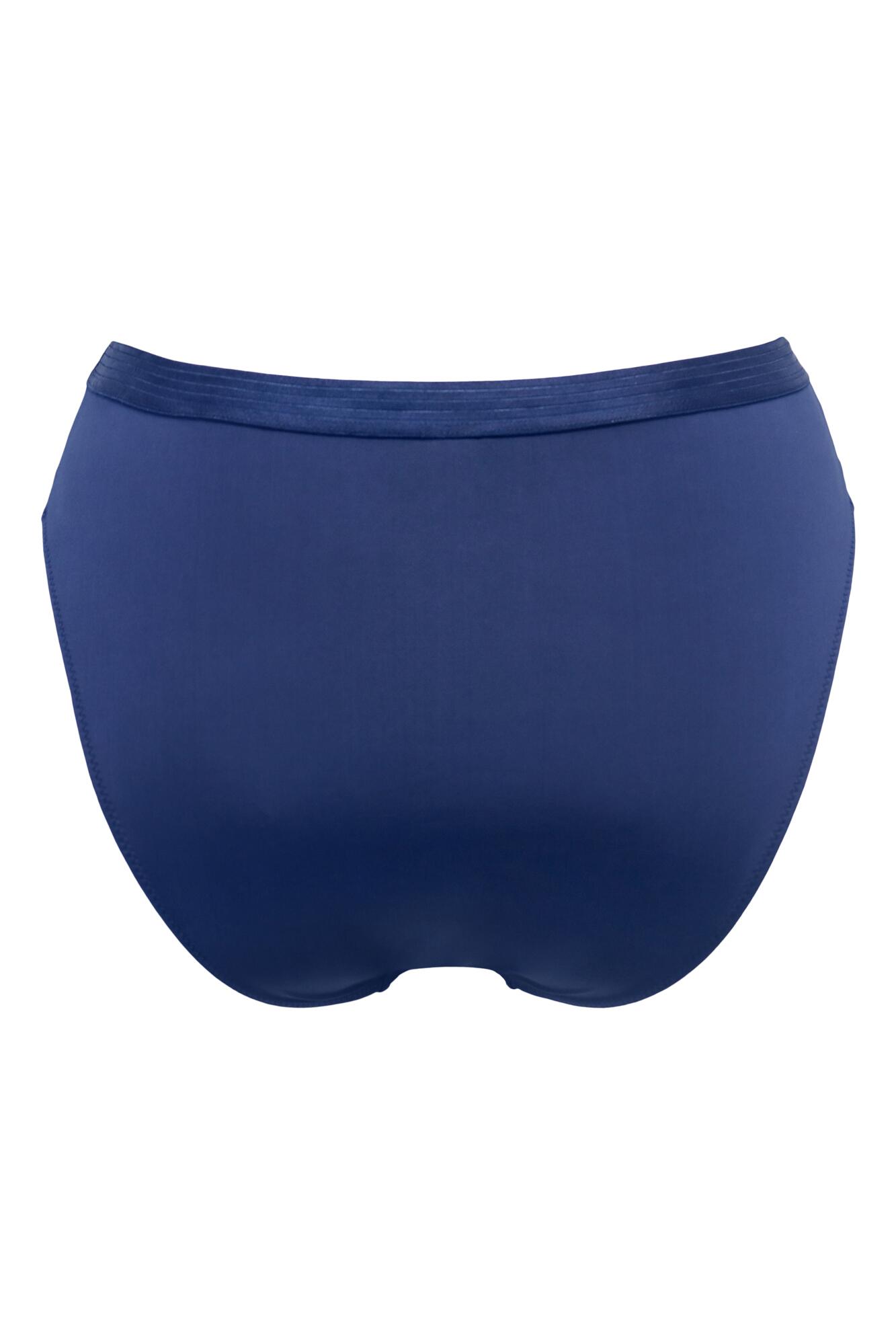 Viva Luxe High Leg Brief in Navy | Pour Moi Clothing
