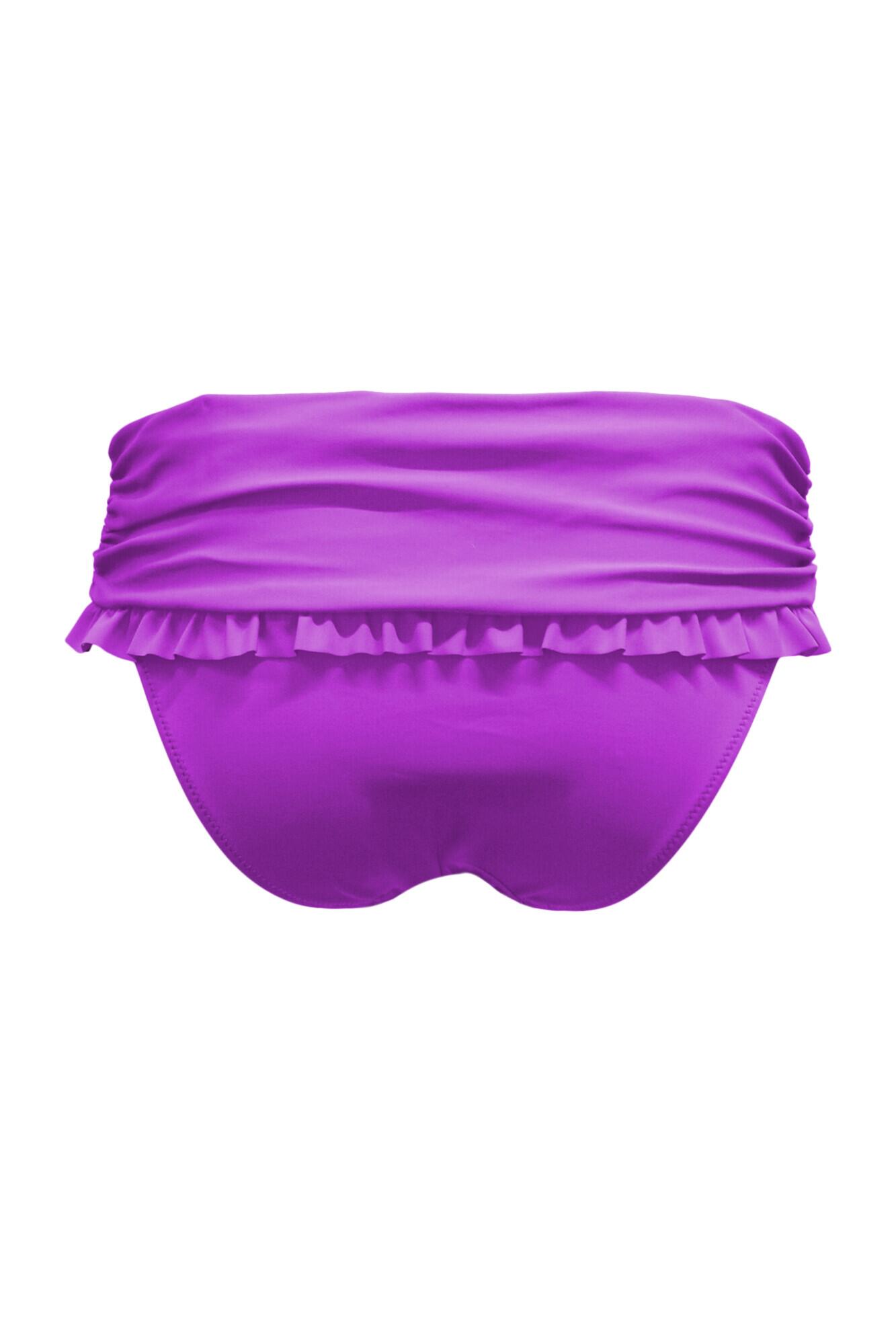 Ocean Breeze Frill Fold Over Bikini Brief in Ultraviolet | Pour Moi ...