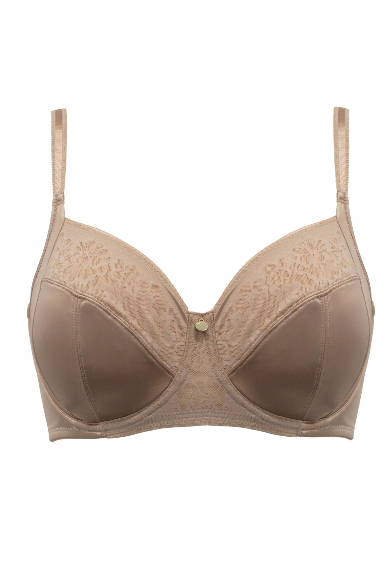 Effortless Non-Padded Full Cup Side Support Bra in Toffee | Pour Moi ...