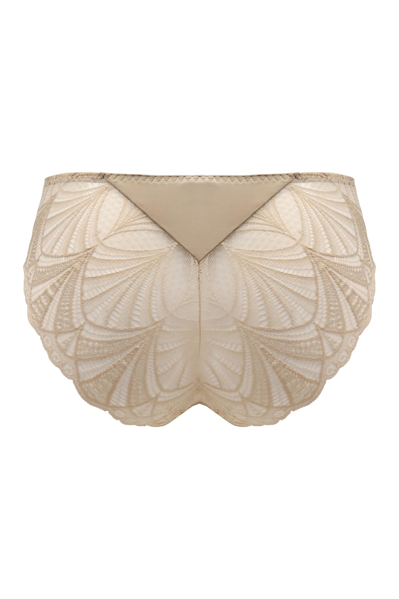 New Romance Bikini Brief in Almond | Pour Moi Clothing