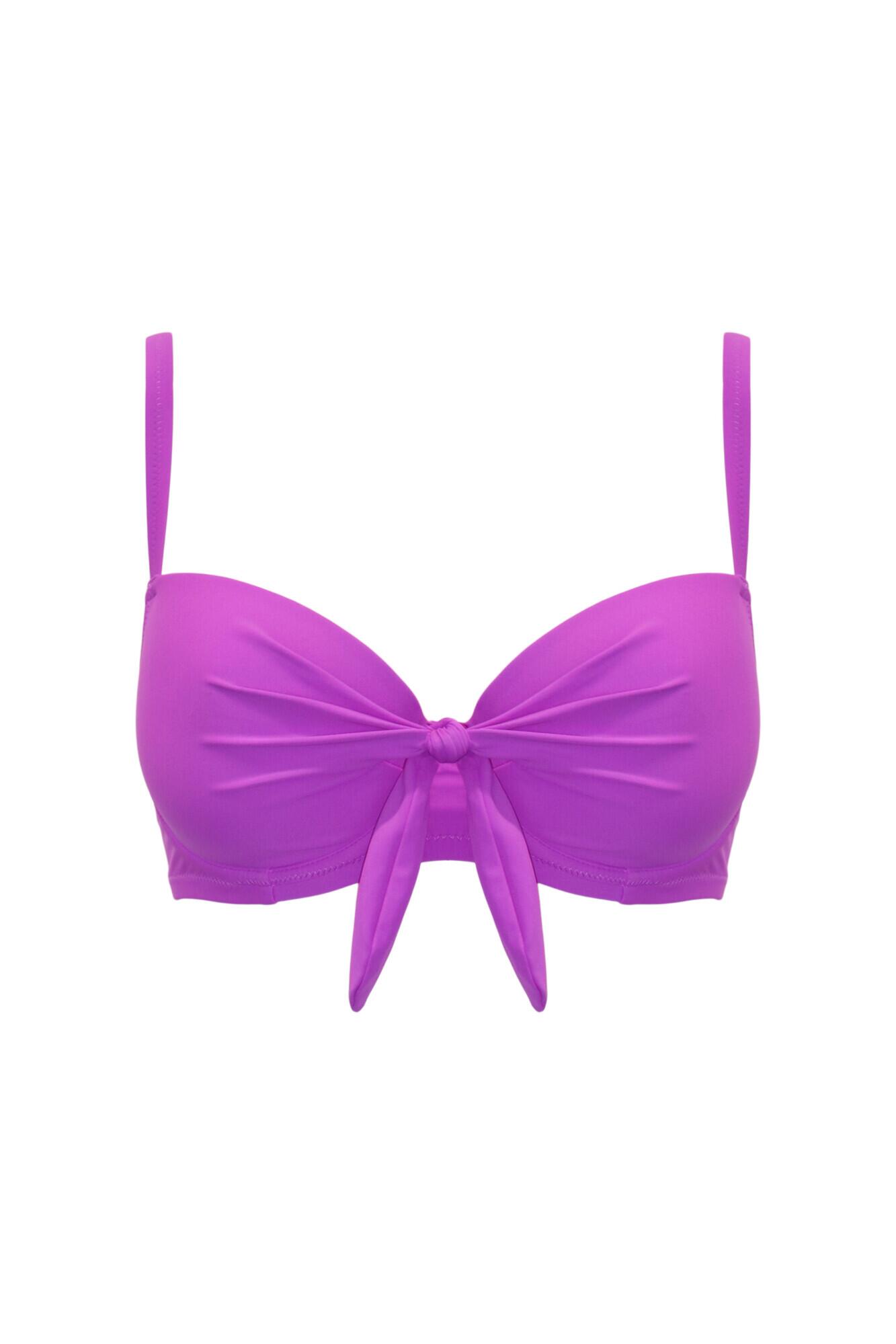 Rosa Cove Padded Underwired Convertible Bikini Top in Ultraviolet ...