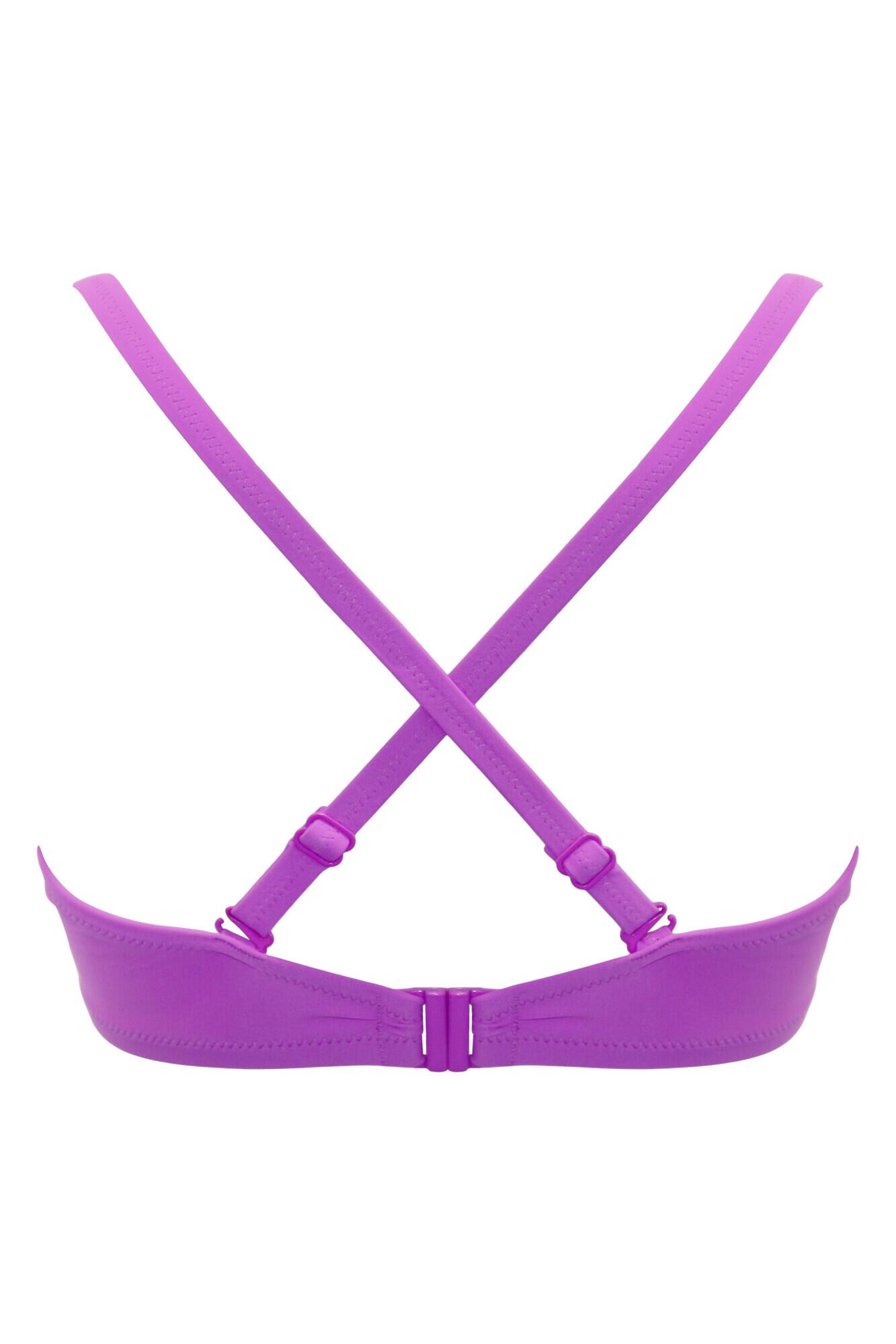 Rosa Cove Padded Underwired Convertible Bikini Top in Ultraviolet ...